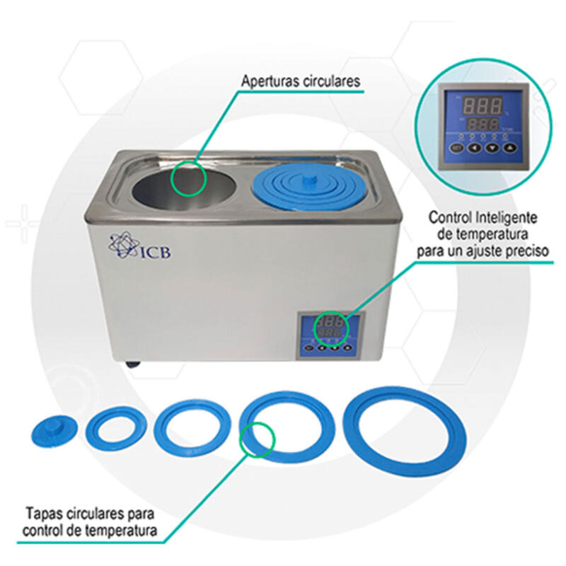 Baño María Laboratorio 6.3 litros - Garantía ICB 2 Años