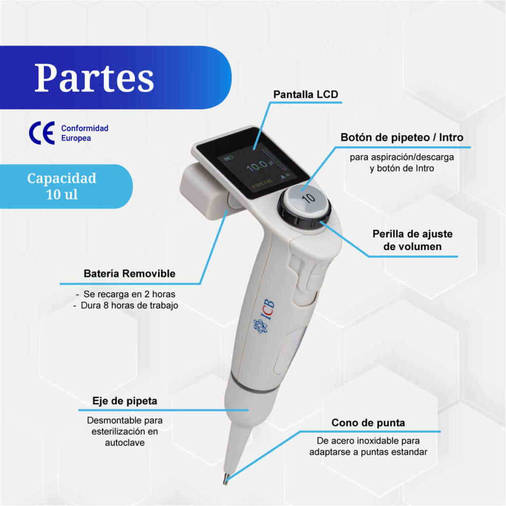 Micropipeta Electronica 10ul - ICB