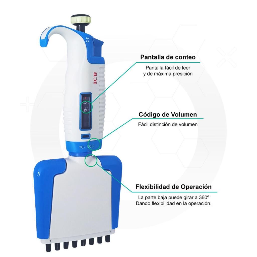 Micropipeta Multicanal 10-100ul - ICB